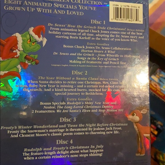 Warner Bros. | Media | New Christmas Dvds Grinch Rudolph Frosty Santa ...